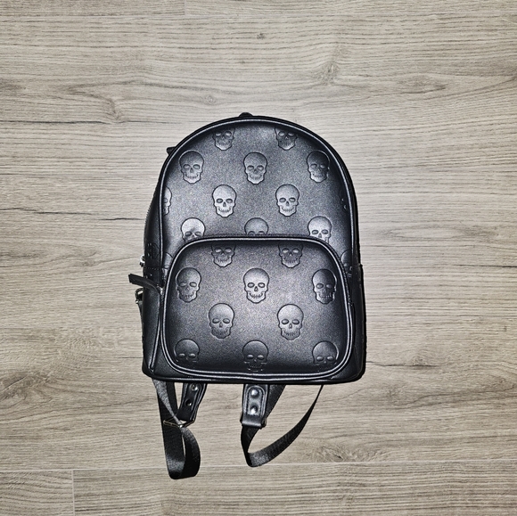 MAD Engine | Bags | Skull Monogram Mini Backpack Black Mad Engine ...